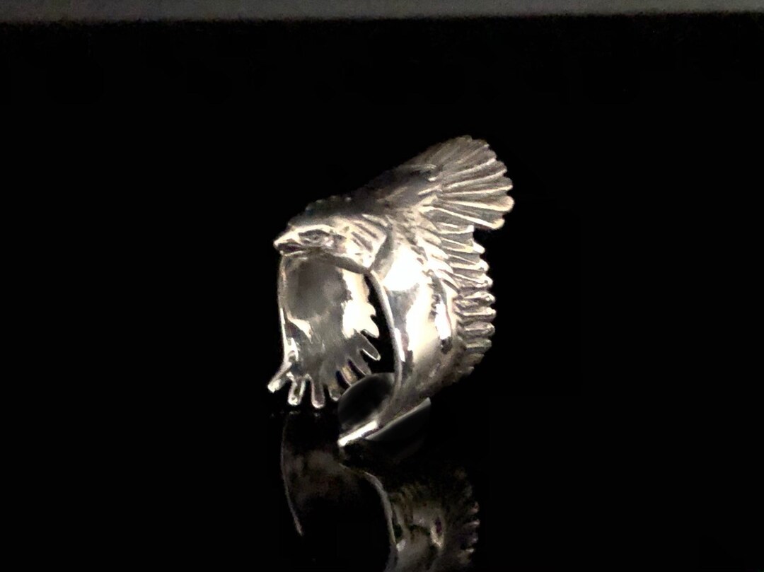 Eagle Ring // Flying Eagle Ring // 925 Sterling Silver // Hand Cast ...