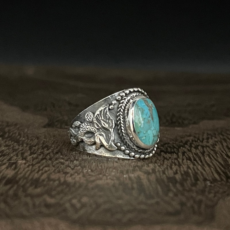 Turquoise Dragon Jewelry - Etsy UK