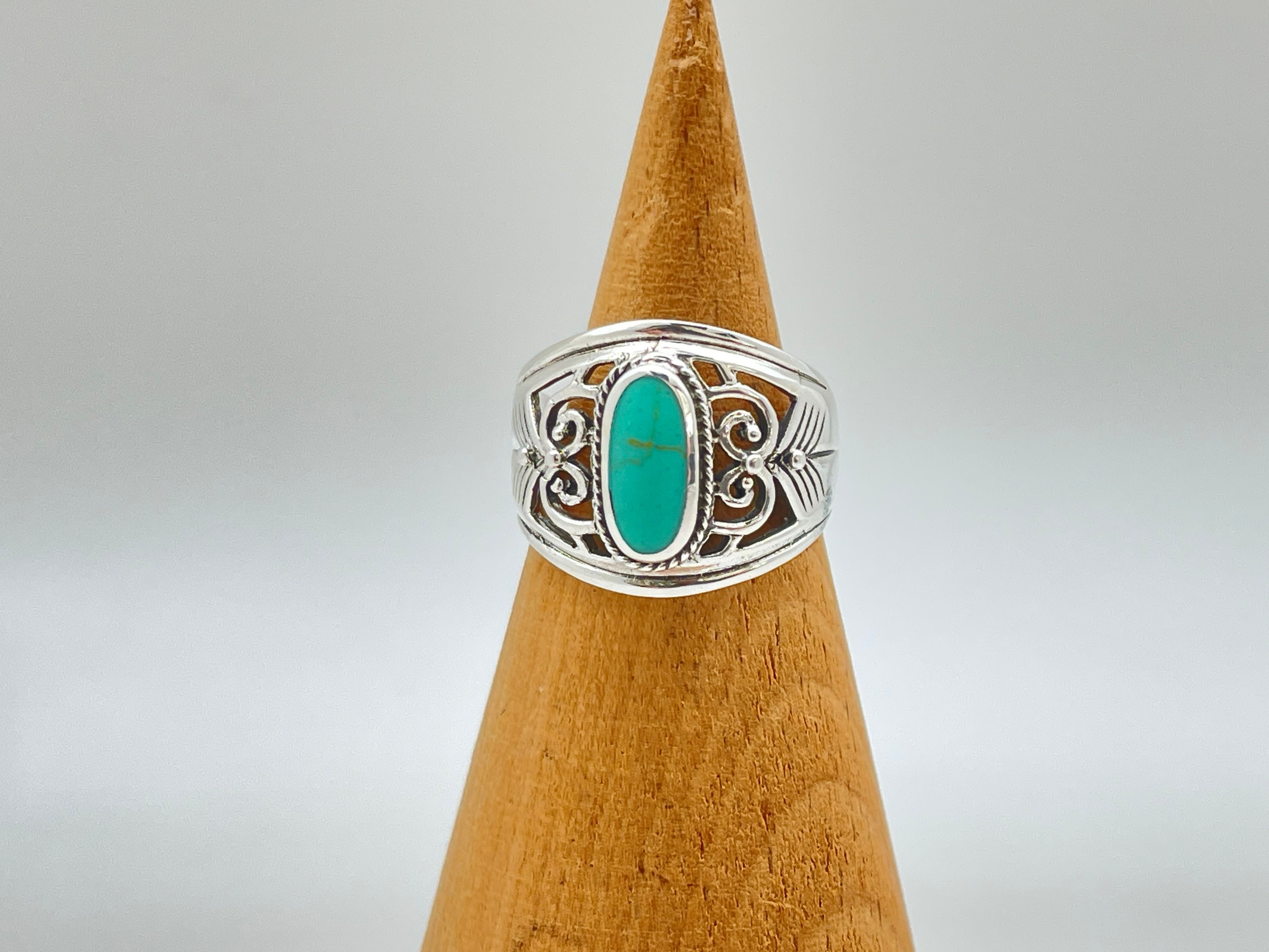 Southwest Turquoise Ring // Western Turquoise Ring // 925 - Etsy