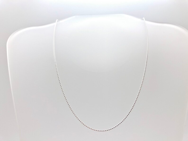 Round Box Chain // Sterling Silver // 1.5mm Round Box Pendant - Etsy