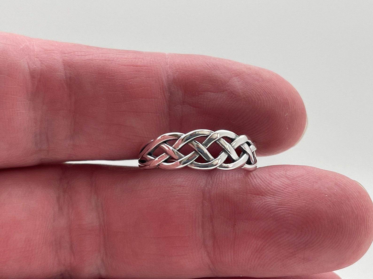 Celtic Design Silver Braid Ring // Sterling Braid Ring // 925 - Etsy