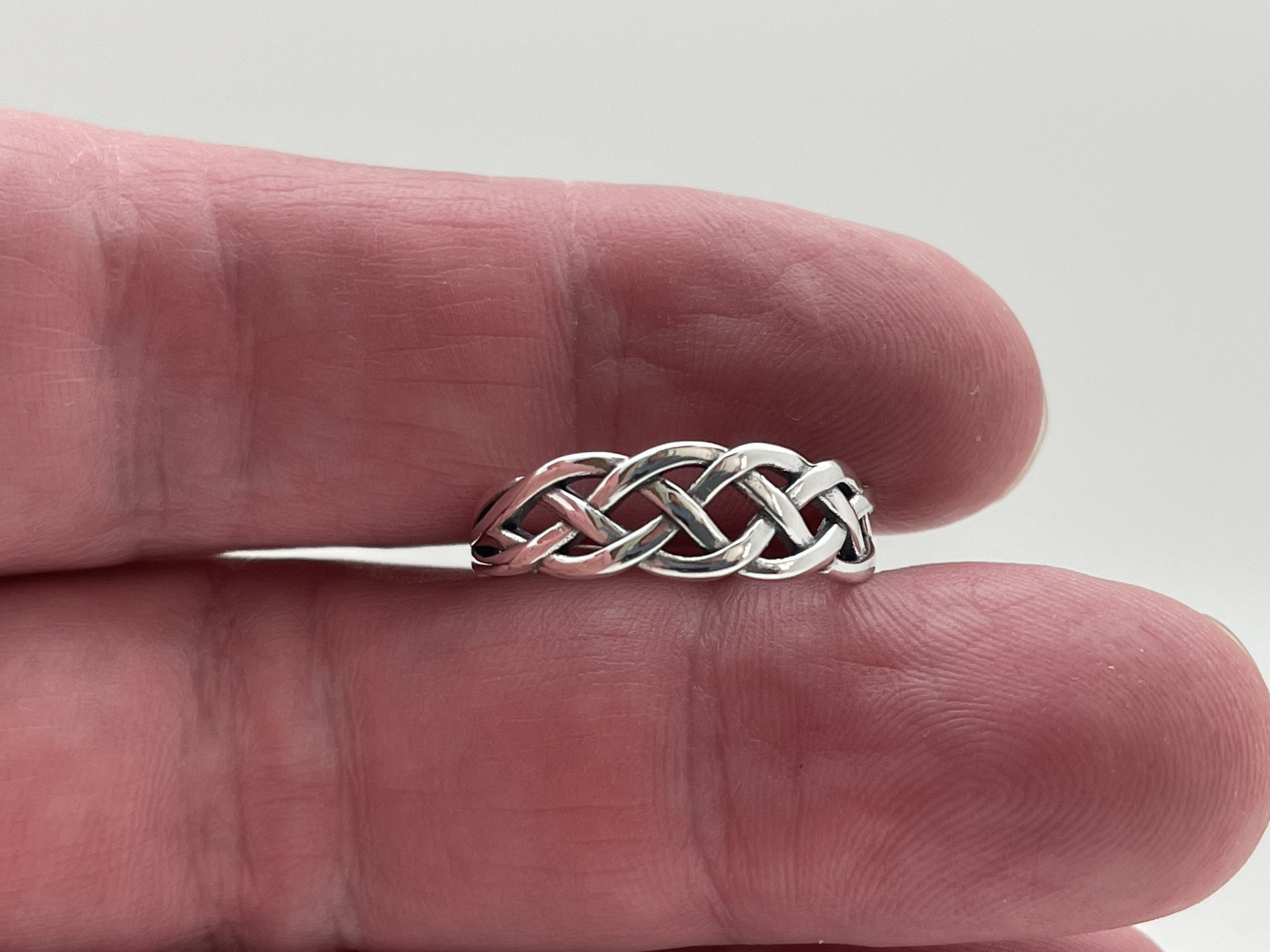 Celtic Design Silver Braid Ring // Sterling Braid Ring // 925 - Etsy