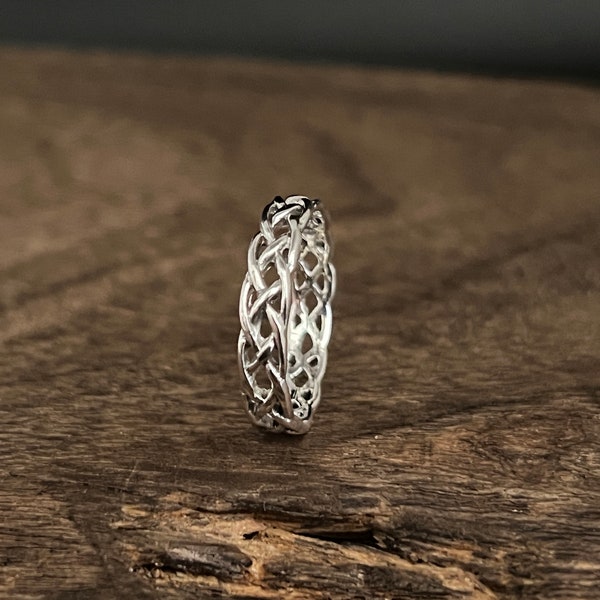 Silver Braided Ring - Etsy