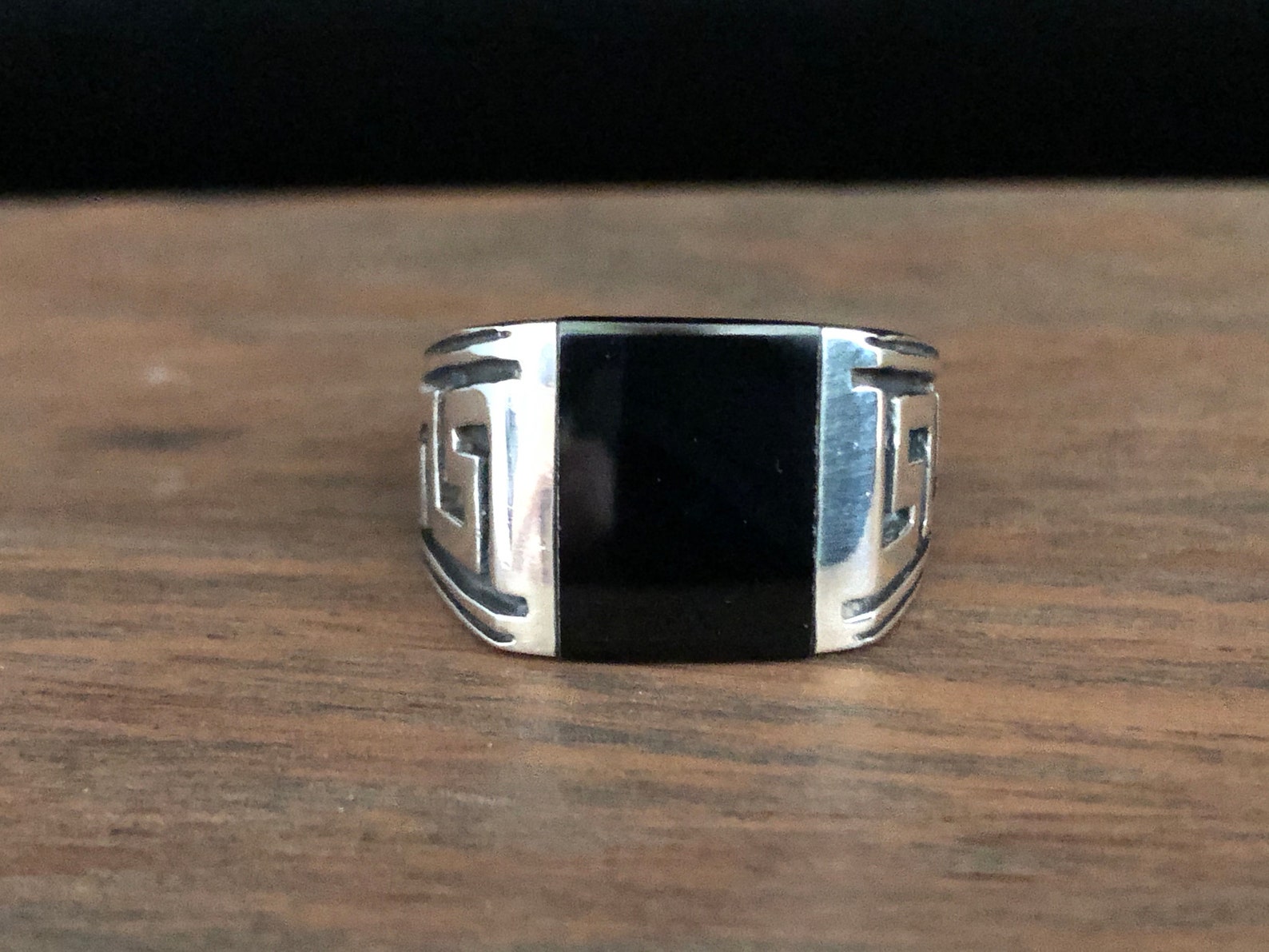 Greek Key Ring Greek Key Infinity Symbol Ring Greek Key - Etsy