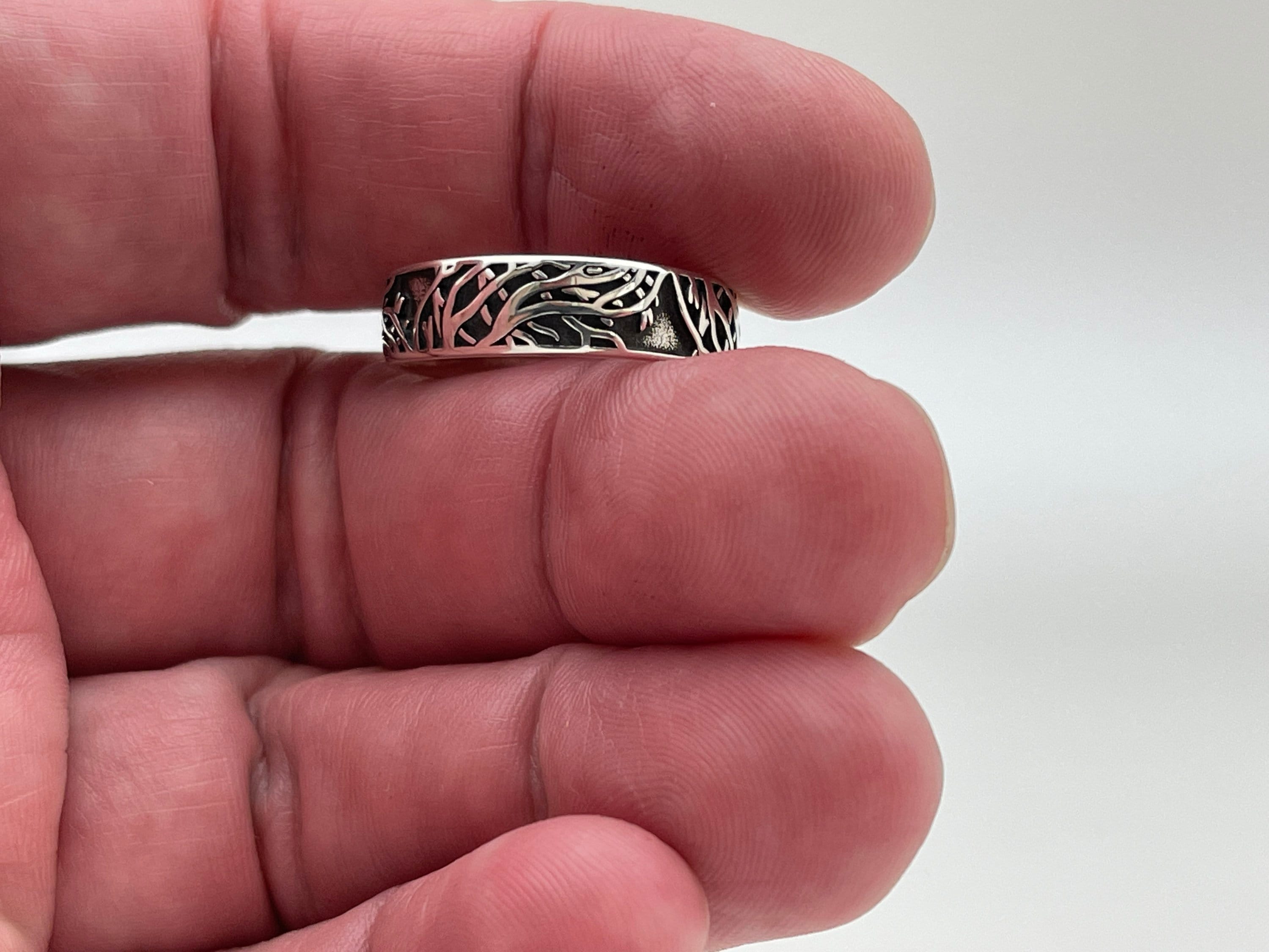 Tree of Life Branches Ring // 925 Sterling Silver // Sizes 5 | Etsy