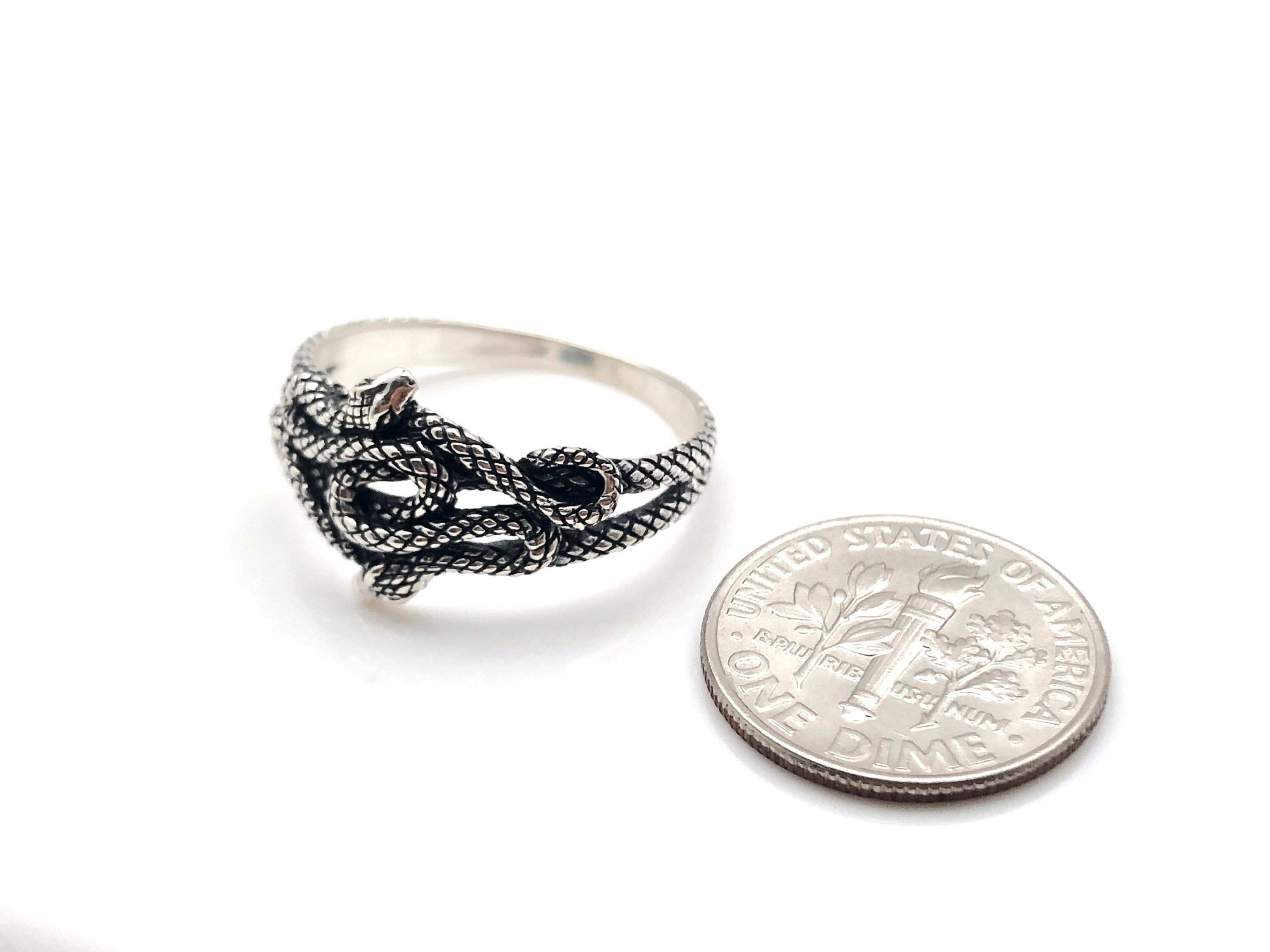 Silver Snakes Ring // Snake Nest Ring // Sterling Snake Ring - Etsy