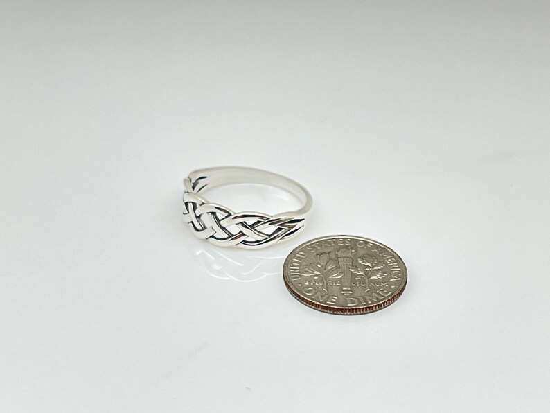 Celtic Design Silver Braid Ring // Sterling Braid Ring // 925 - Etsy