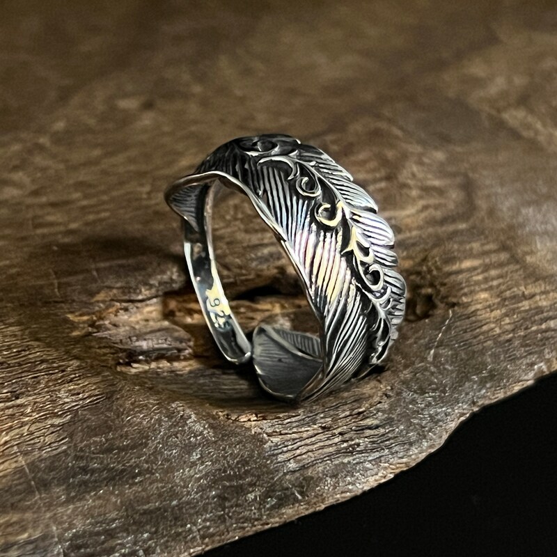 Feather Ring - Etsy