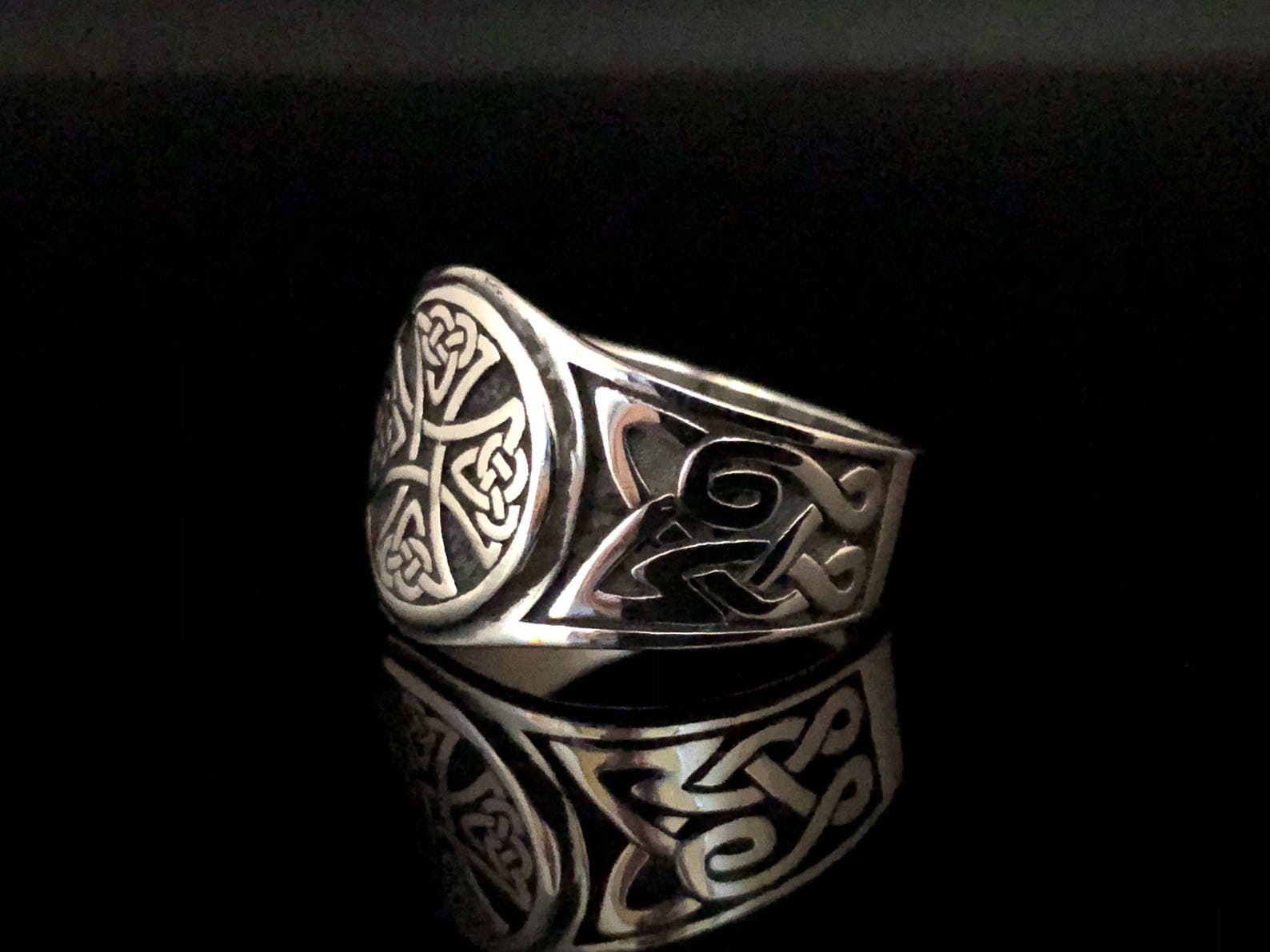 Celtic Cross Ring // 925 Sterling Silver // Celtic Cross - Etsy