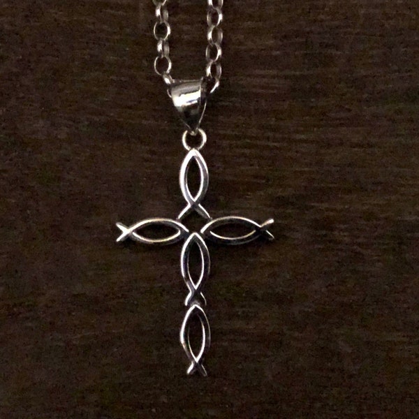 Silver Cross - Etsy