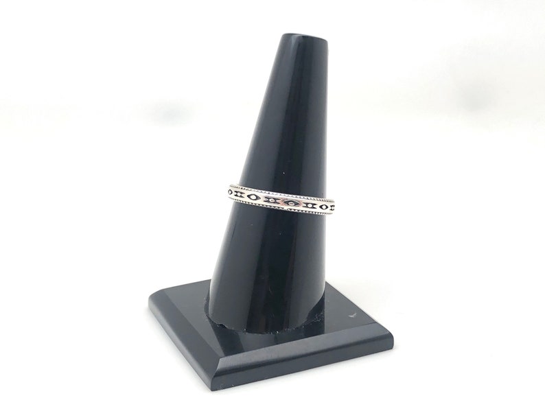 Thin Aztec Band Silver Ring 925 Sterling Silver - Etsy