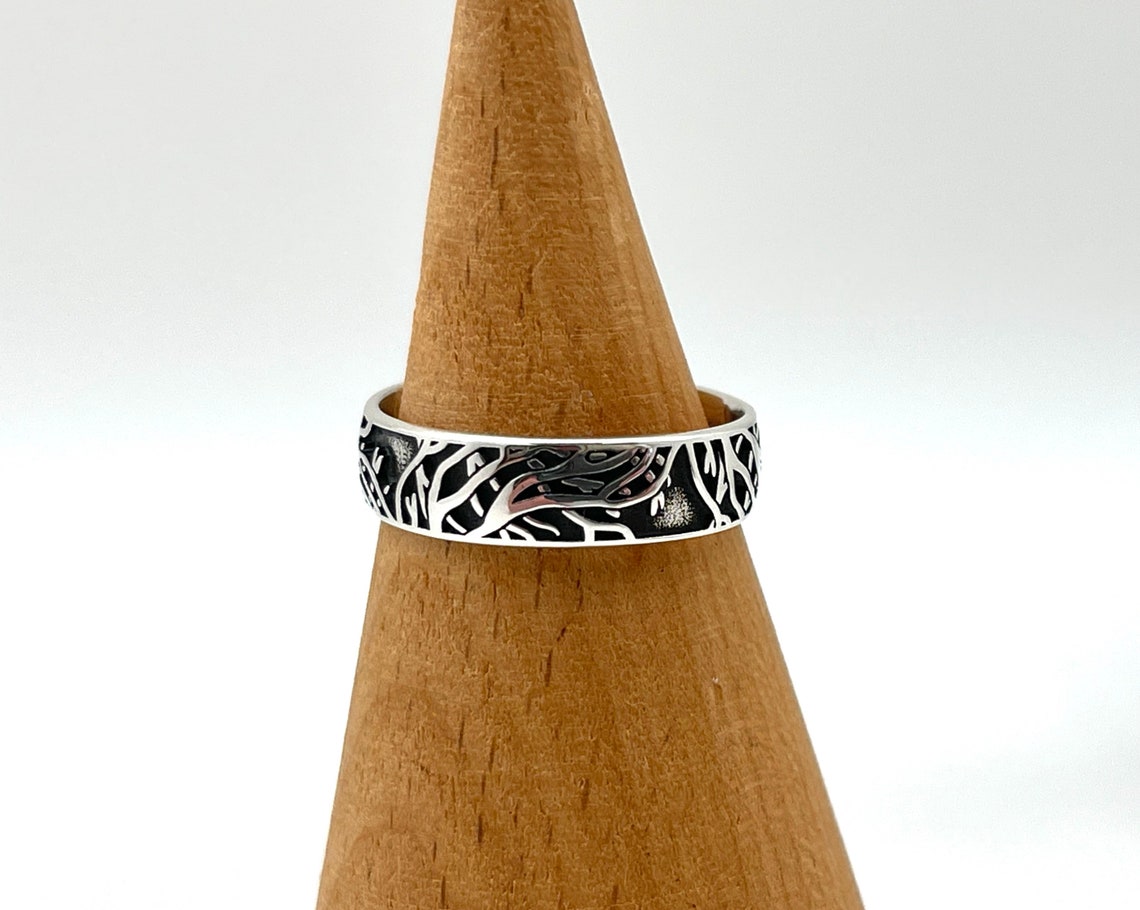 Tree of Life Branches Ring // 925 Sterling Silver // Sizes 5 | Etsy