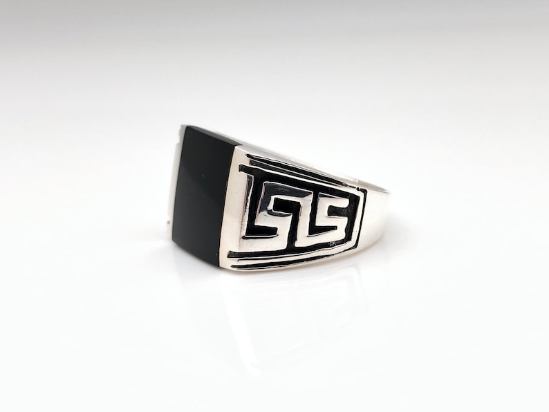 Greek Key Ring Greek Key Infinity Symbol Ring Greek Key - Etsy