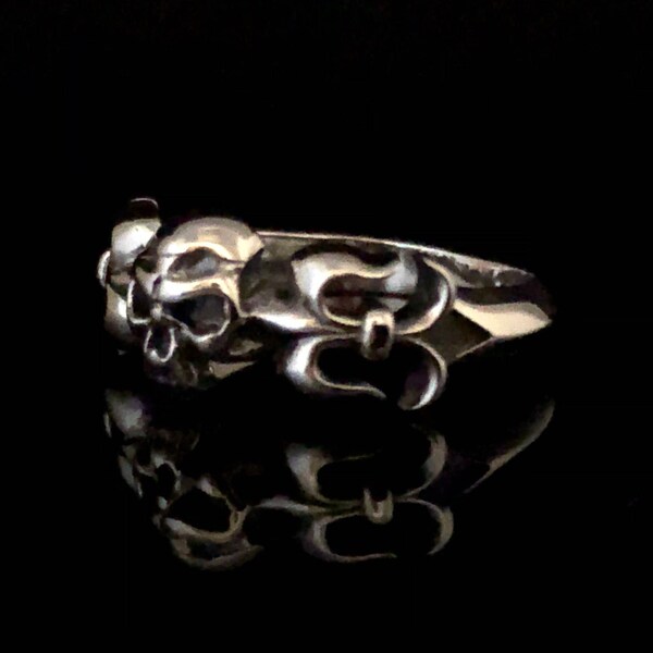Silver Skull Ring - Etsy