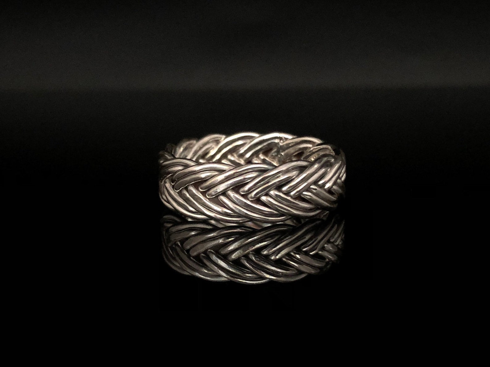 Double Weave Silver Ring // 925 Sterling Silver // Celtic - Etsy