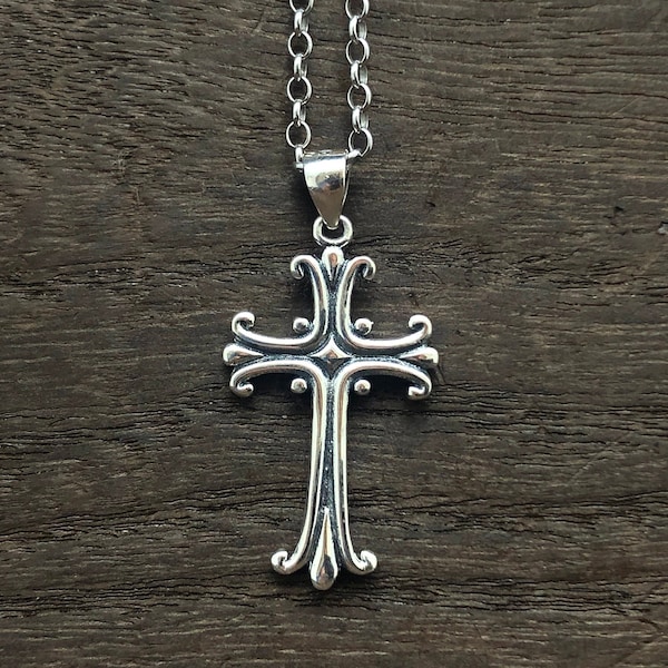Ornate Cross Pendant - Etsy