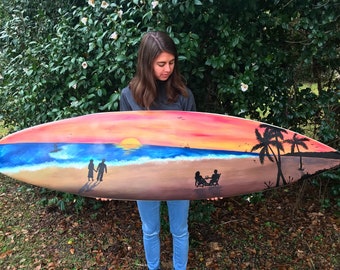 Painted surfboard | Etsy