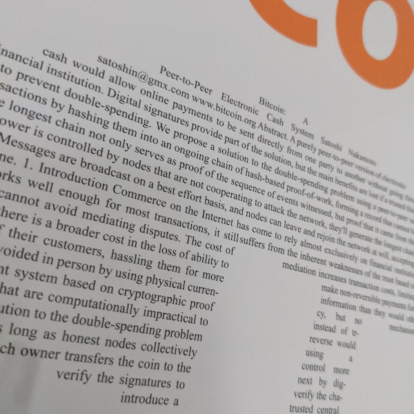 Bitcoin White Paper Poster - Etsy