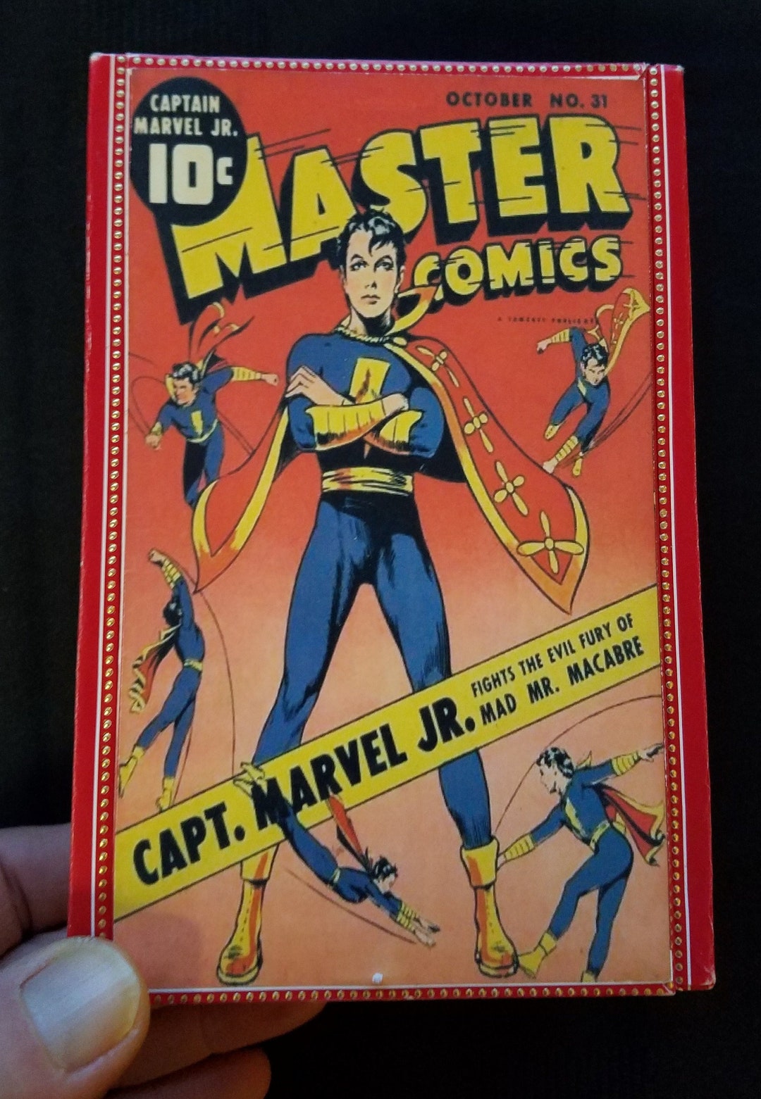 Captain Marvel Jr. Cigar Box: Golden Age Master Comics Decor - Etsy