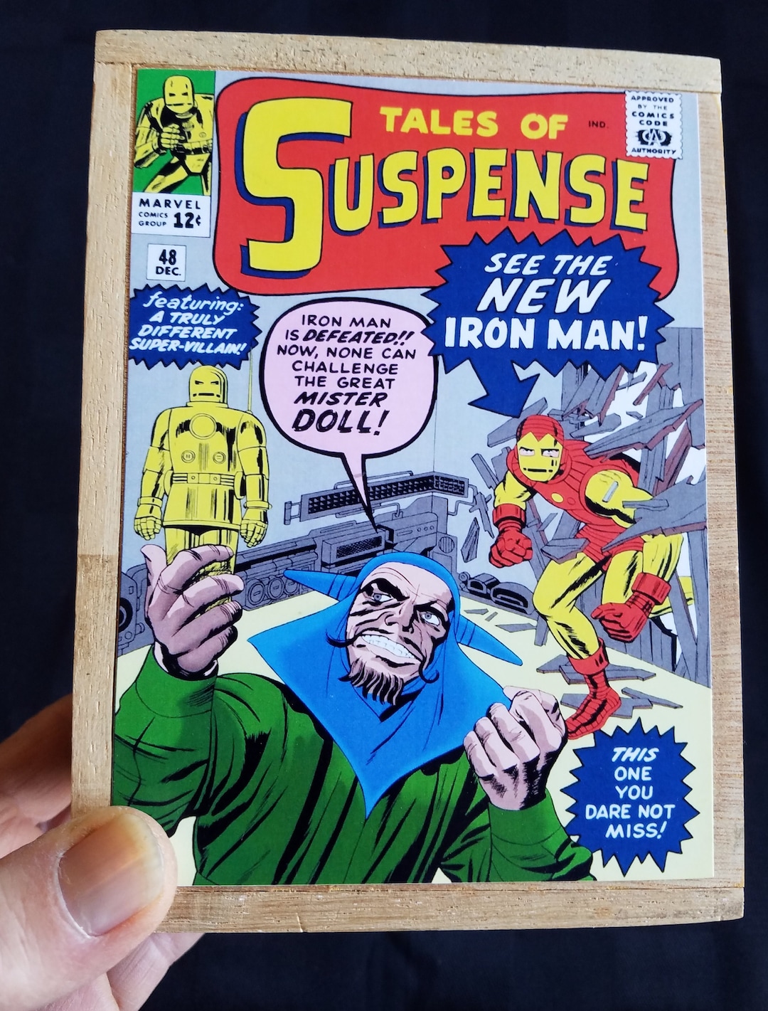 Iron Man Comic Book Cigar Box, Silver Age Tales of Suspense - Etsy