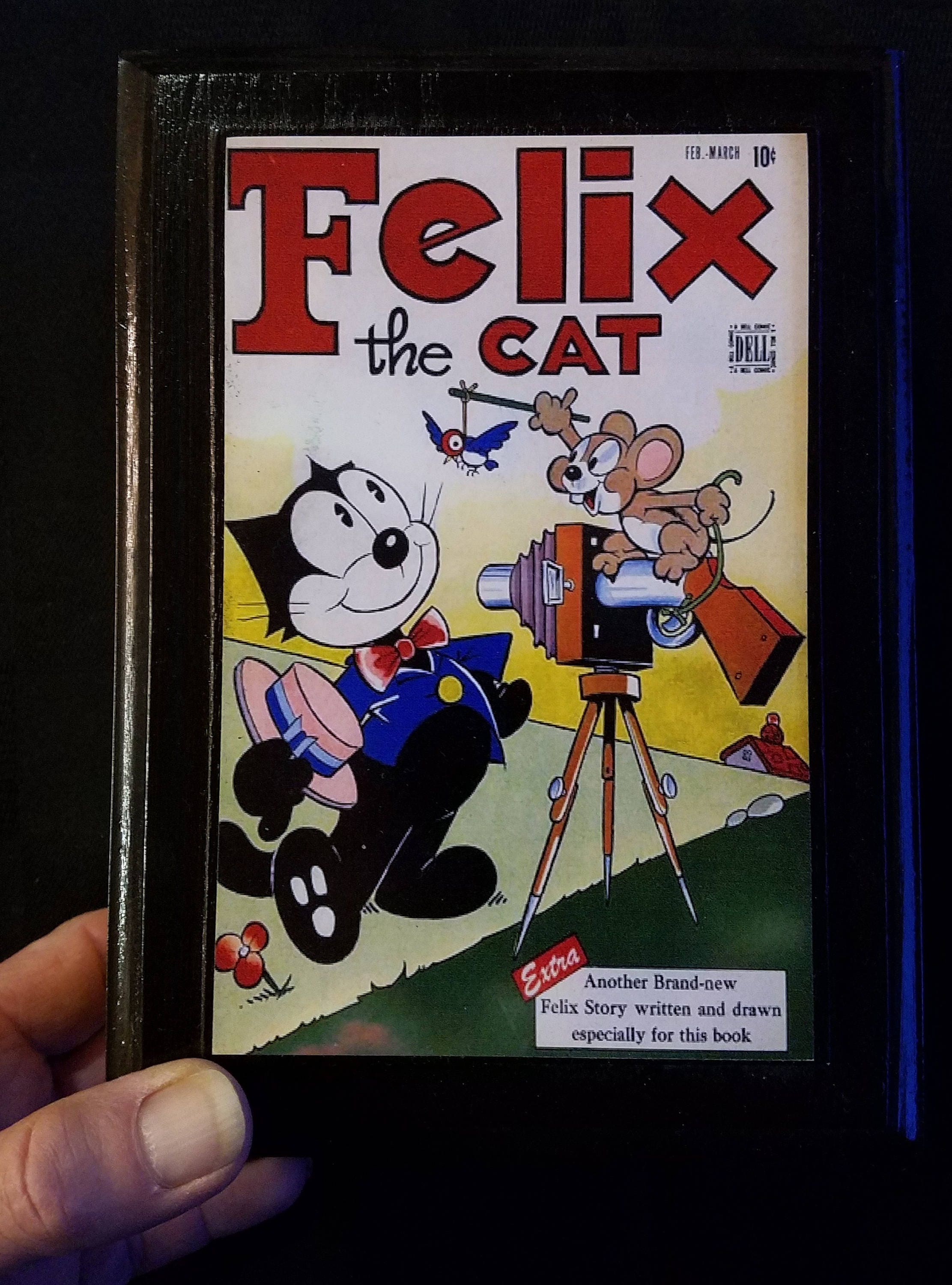 Re-purposed Cigar Box Decorated Inside & Out W/unique Vintage 40s Felix ...