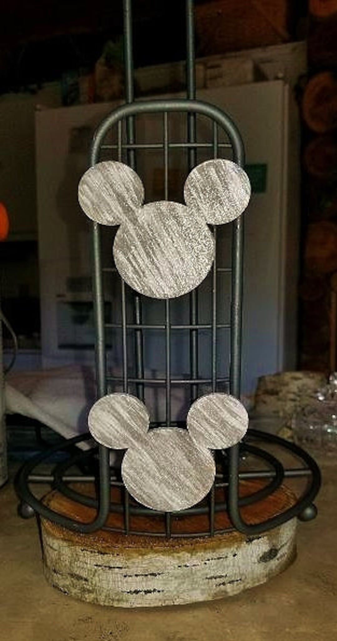 Rustic Farmhouse Mouse Silhouettes Gray Weave Double Roll Paper Towel ...