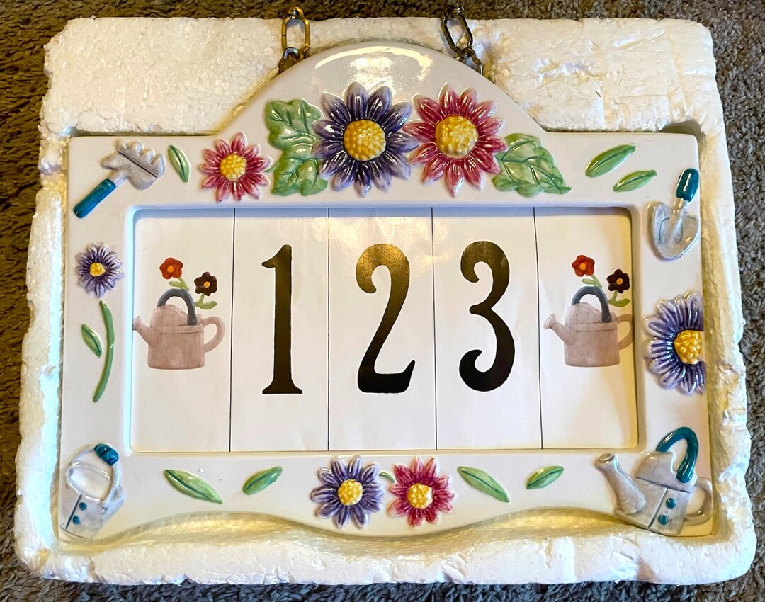 Vintage Beautiful Flower Hanging Address Frame Never Used! - Etsy
