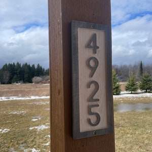Address Sign, Wood Address Sign, Custom Address Numbers, House Numbers ...