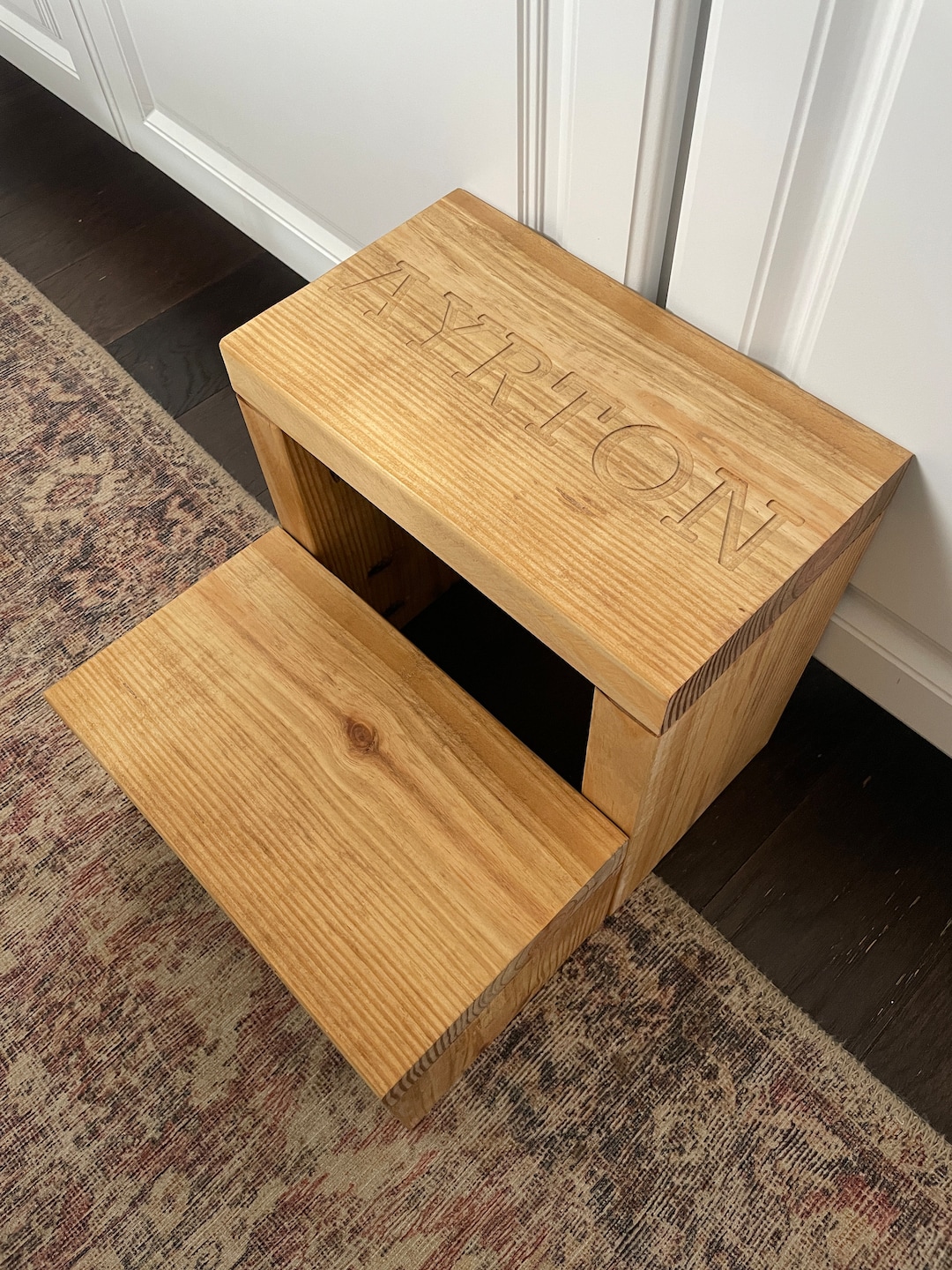 Children’s Step Stool, Engraved Stool, Large Stool, Kids Stool, Kitchen ...