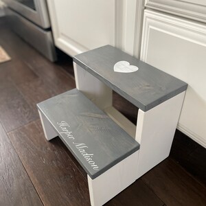 Personalized Modern Kids Step Stool, Personalized Kid Step Stool ...