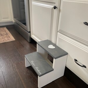 Personalized Modern Kids Step Stool, Personalized Kid Step Stool ...