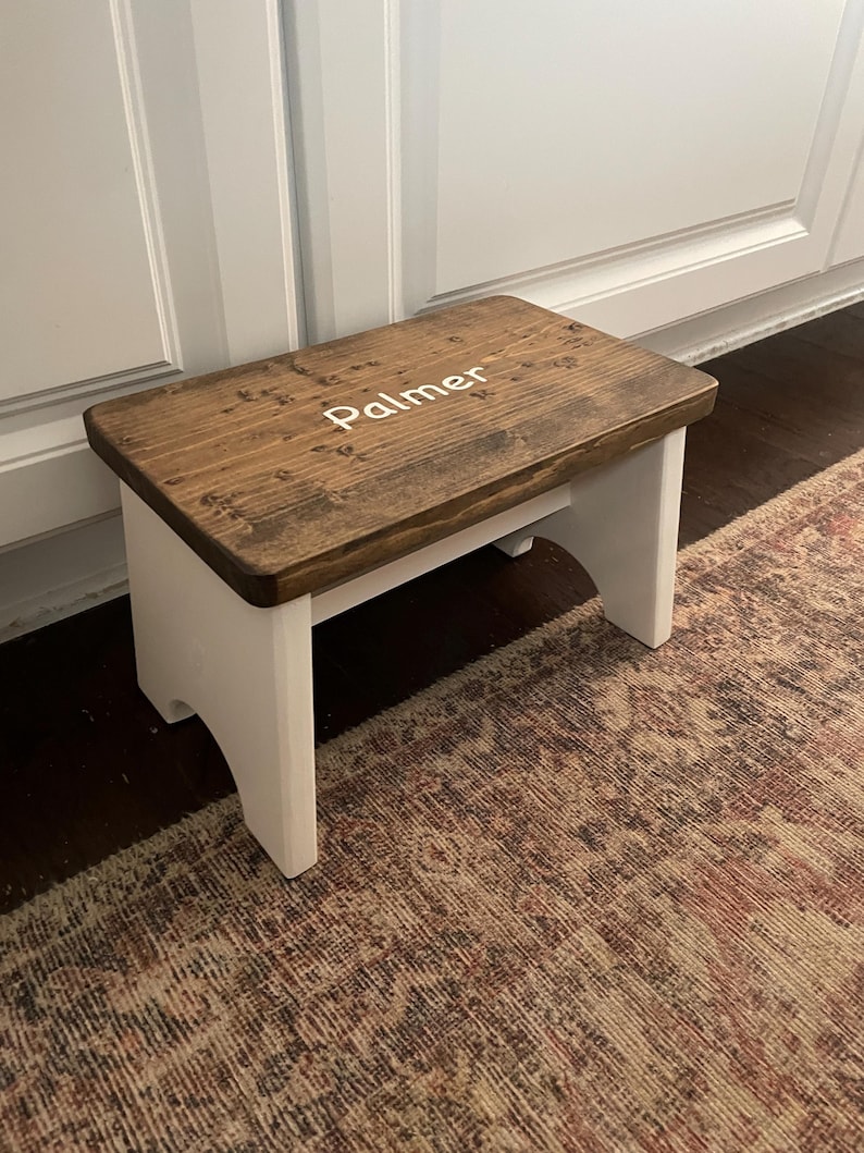 Personalized Wooden Step Stool: USA Made Kid Potty Stool - Etsy