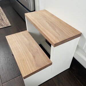 Heirloom Wooden Stool, Kids Step Stool, Hardwood Step Stool, Maple, Oak ...