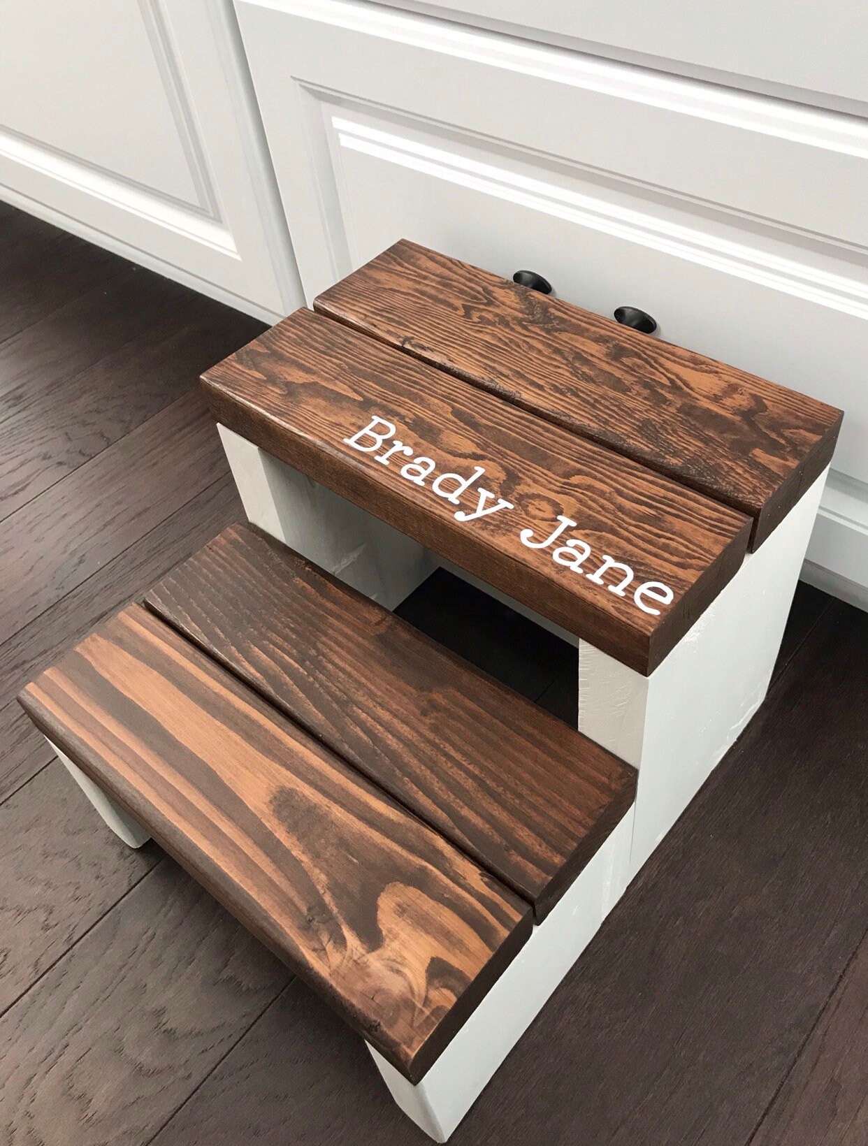 Large Step Stool Personalized Kid Step Stool Personalized Toddler Step Stool Wooden Step Stool Rustic Step Stool Kitchen Step Ladder Etsy