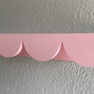 Scalloped Floating Shelf: Nursery Kids Room Decor - Etsy