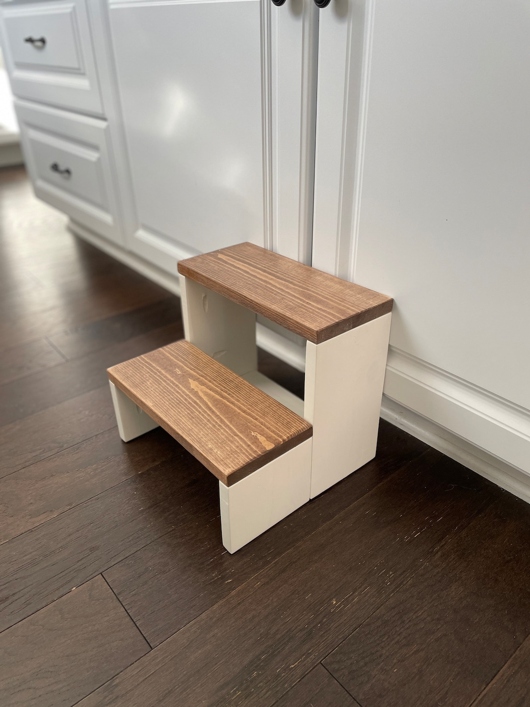 Handmade Wooden Kids Step Stool: Modern Toddler Stool - Etsy