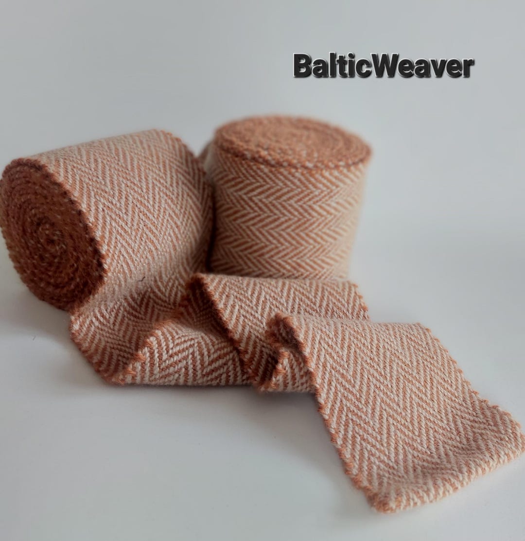 Handwoven Legwraps, Set 2x 3.20 Meters / 10,6 Feet Long, Woolen Leg ...