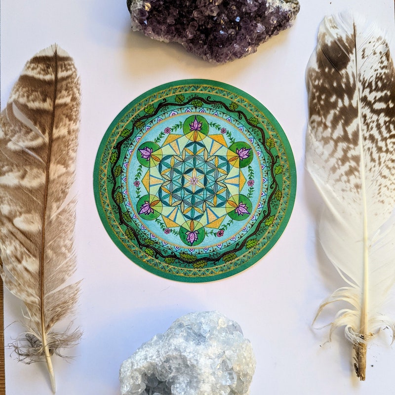 Sacred Geometry Sticker - Etsy