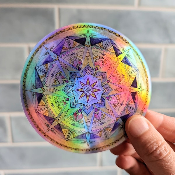 Sacred Geometry Sticker - Etsy