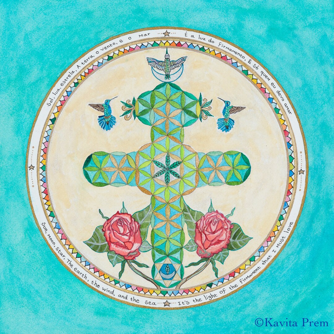 Light of the Firmament Canvas Print: Santo Daime Art, Flower of Life ...