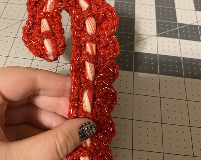 Reindeer Candy Cane Holder, Crochet Reindeer Candy Cane Holder, Crochet ...