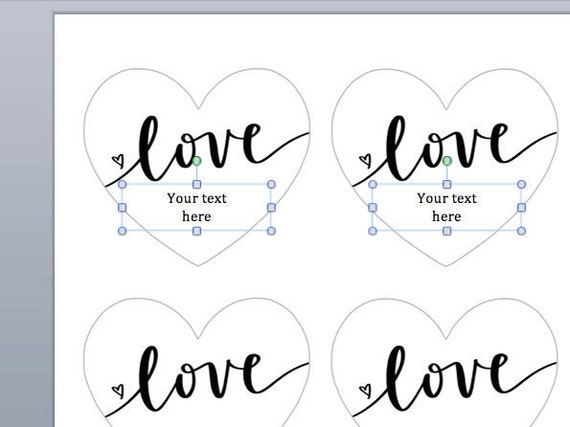 Heart Gift Tag Template
