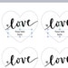Printable Heart-shaped "love" Gift Tag Template -editable, Personalize ...