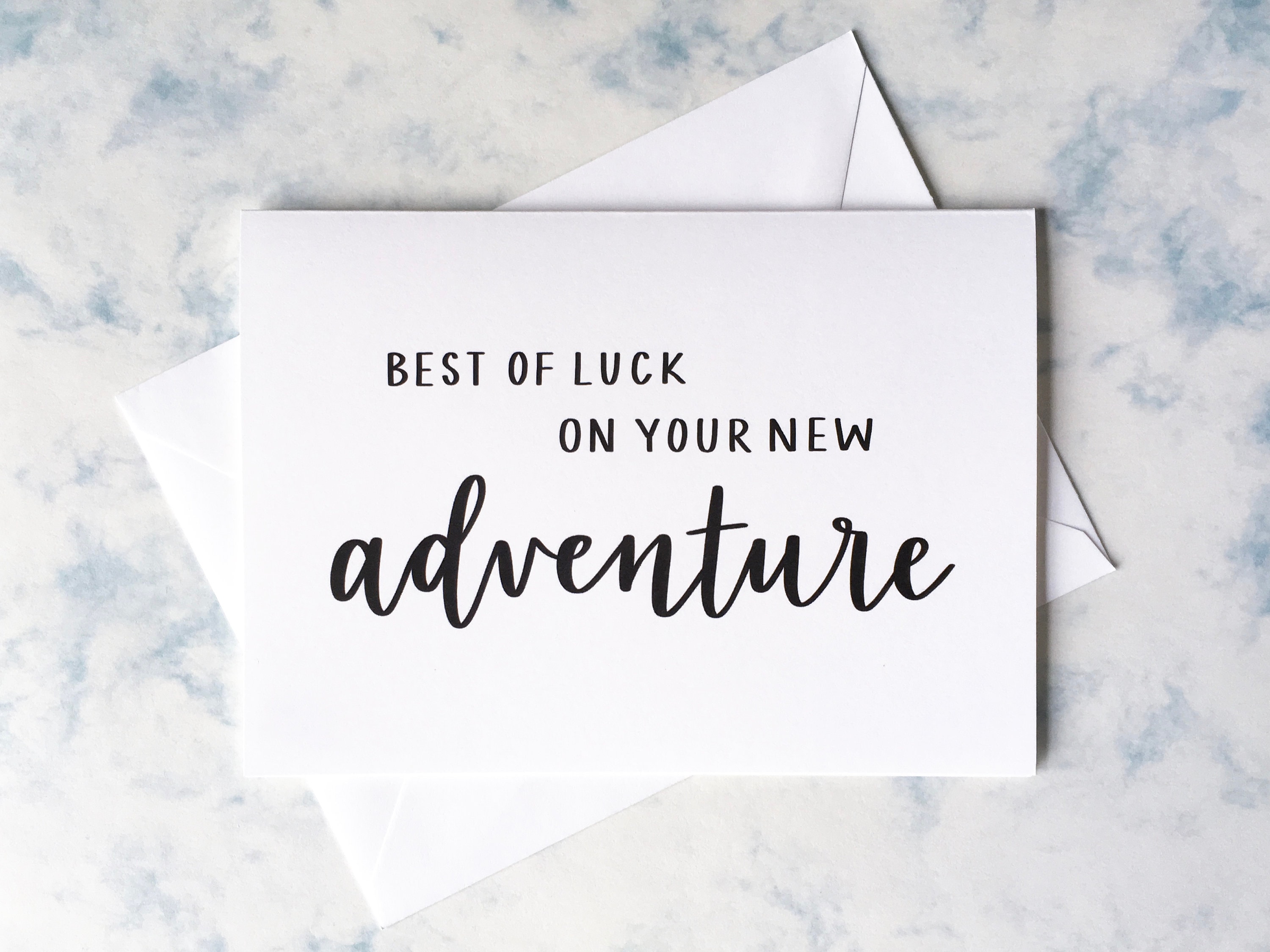 Printable Card - "best of Luck on Your New Adventure" - Instant ...