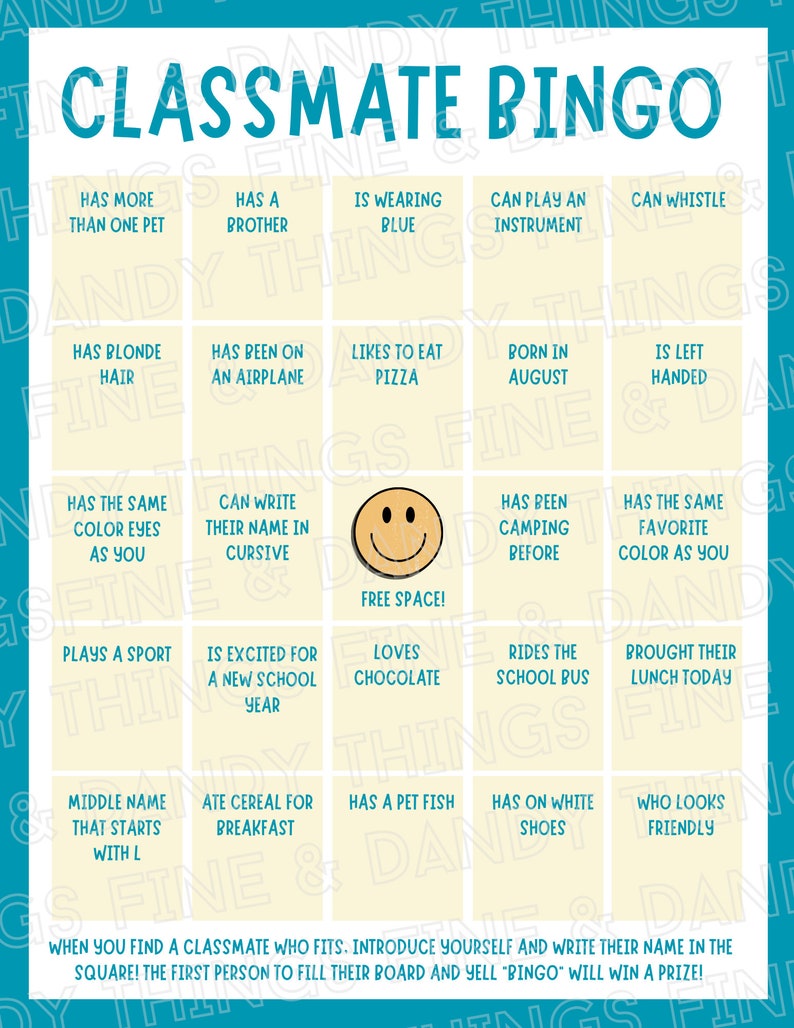 Teacher Handout Digital Download Start of Schoolroom Handouts - Etsy