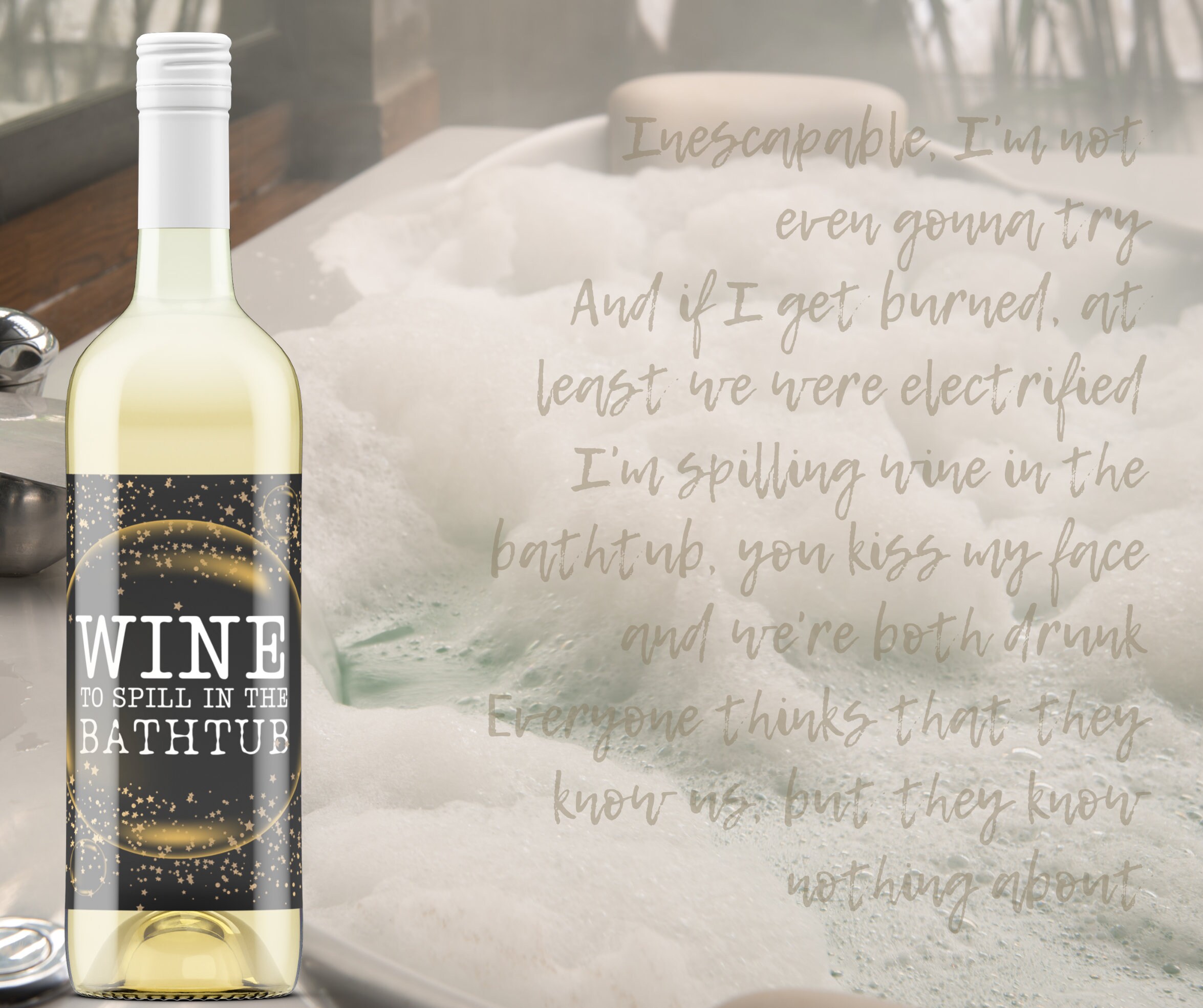 Taylor Swift Dress Lyrics Printable Wine Labels Digital - Etsy