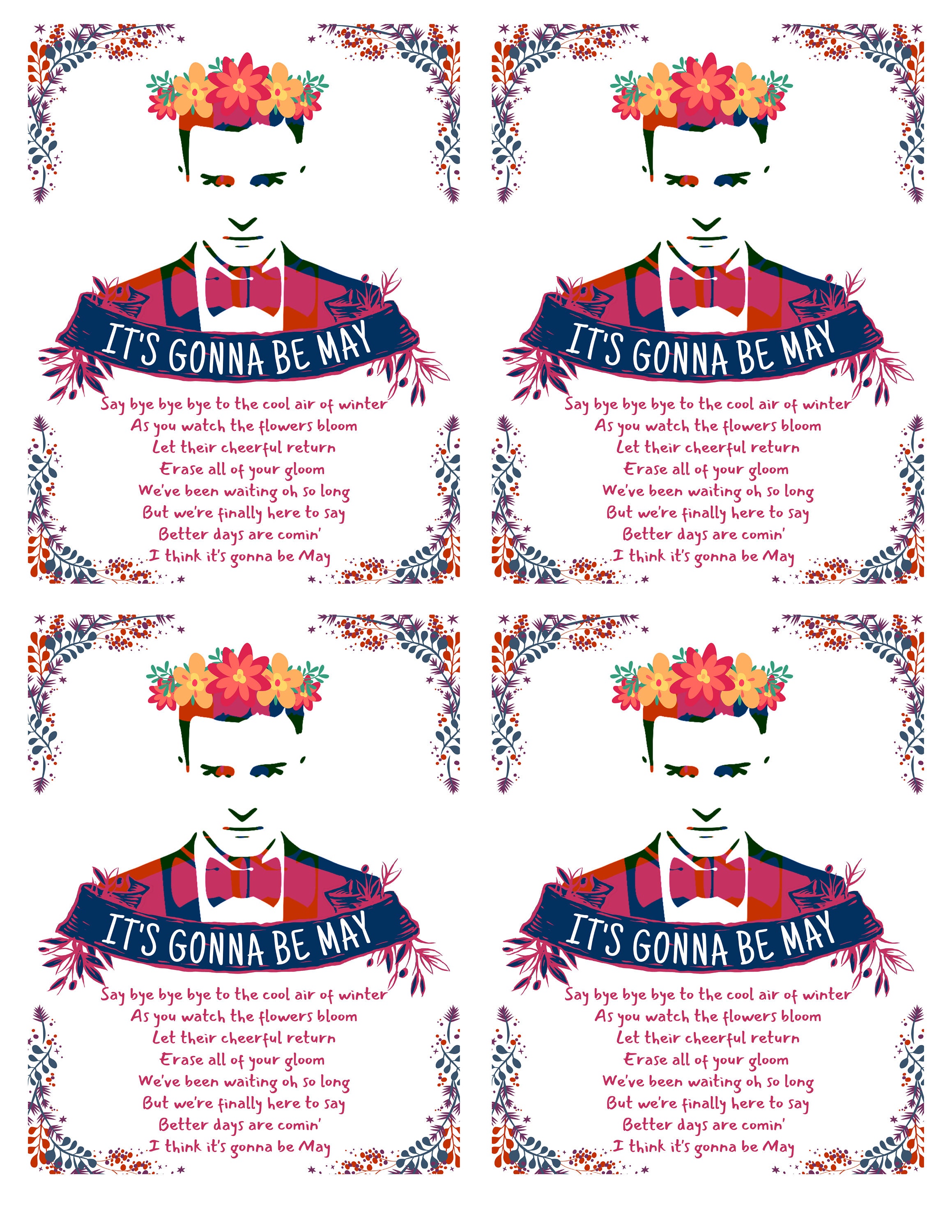 It's Gonna Be May Justin Timberlake May Day Tag May Day Gift Printable ...