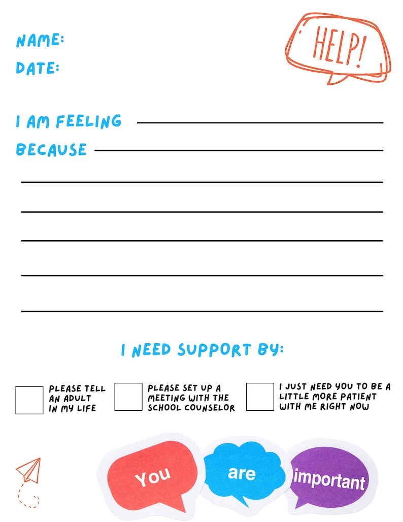 Child Mental Health Digital Downloads Handouts Posters Classroom - Etsy