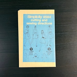 Vintage 1960s Simplicity Dress Pattern # 8584 Size 12 Bust 34 - Etsy