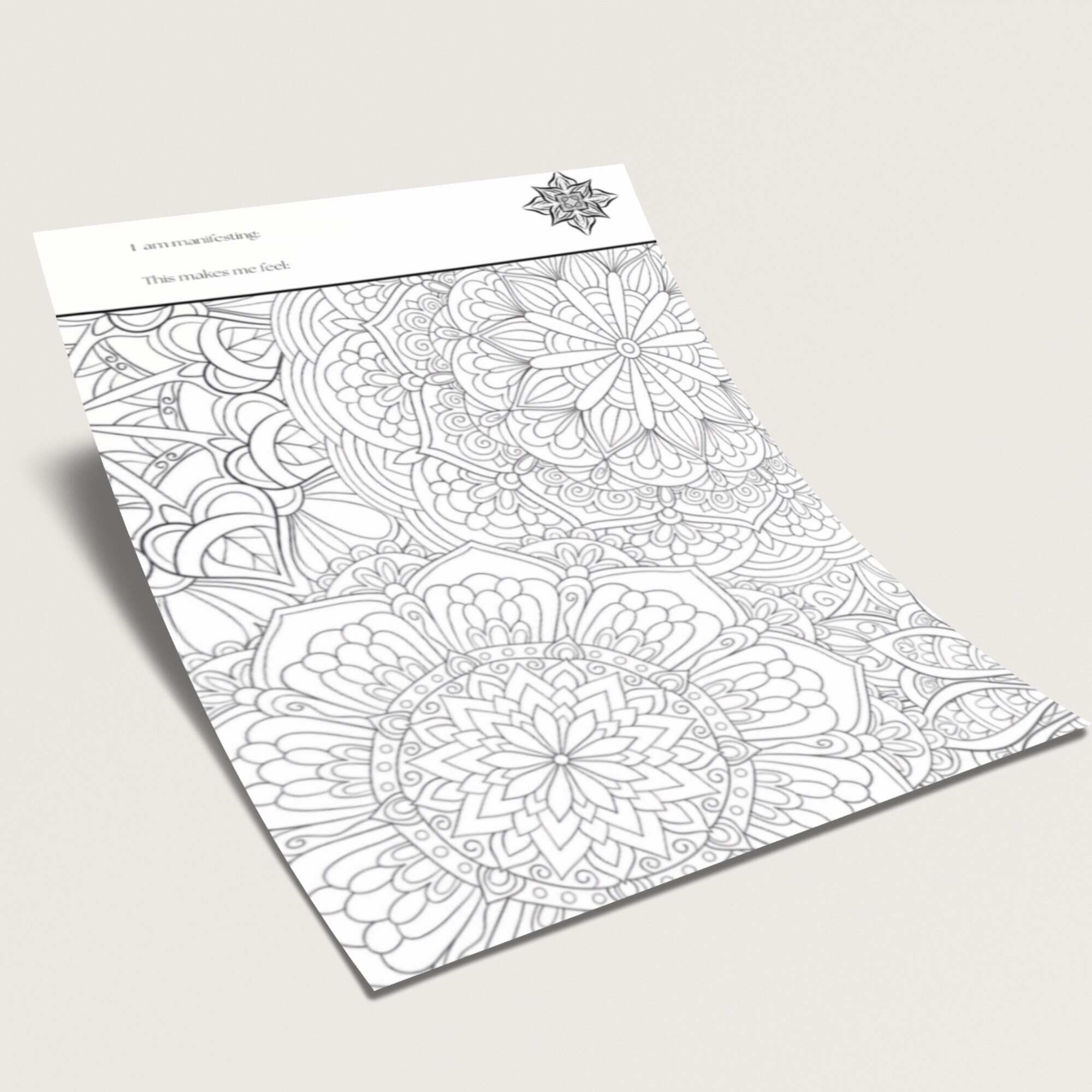 Manifesting Coloring Sheet Spinning - Etsy